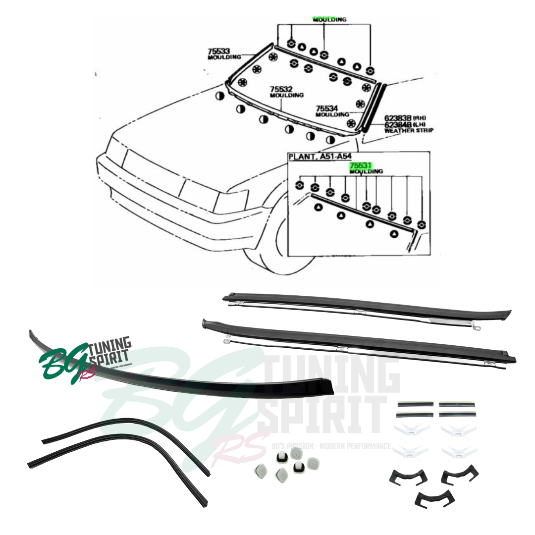 AE86 Complete Front Windshield Restoration Kit – Battle Garage Racing ...