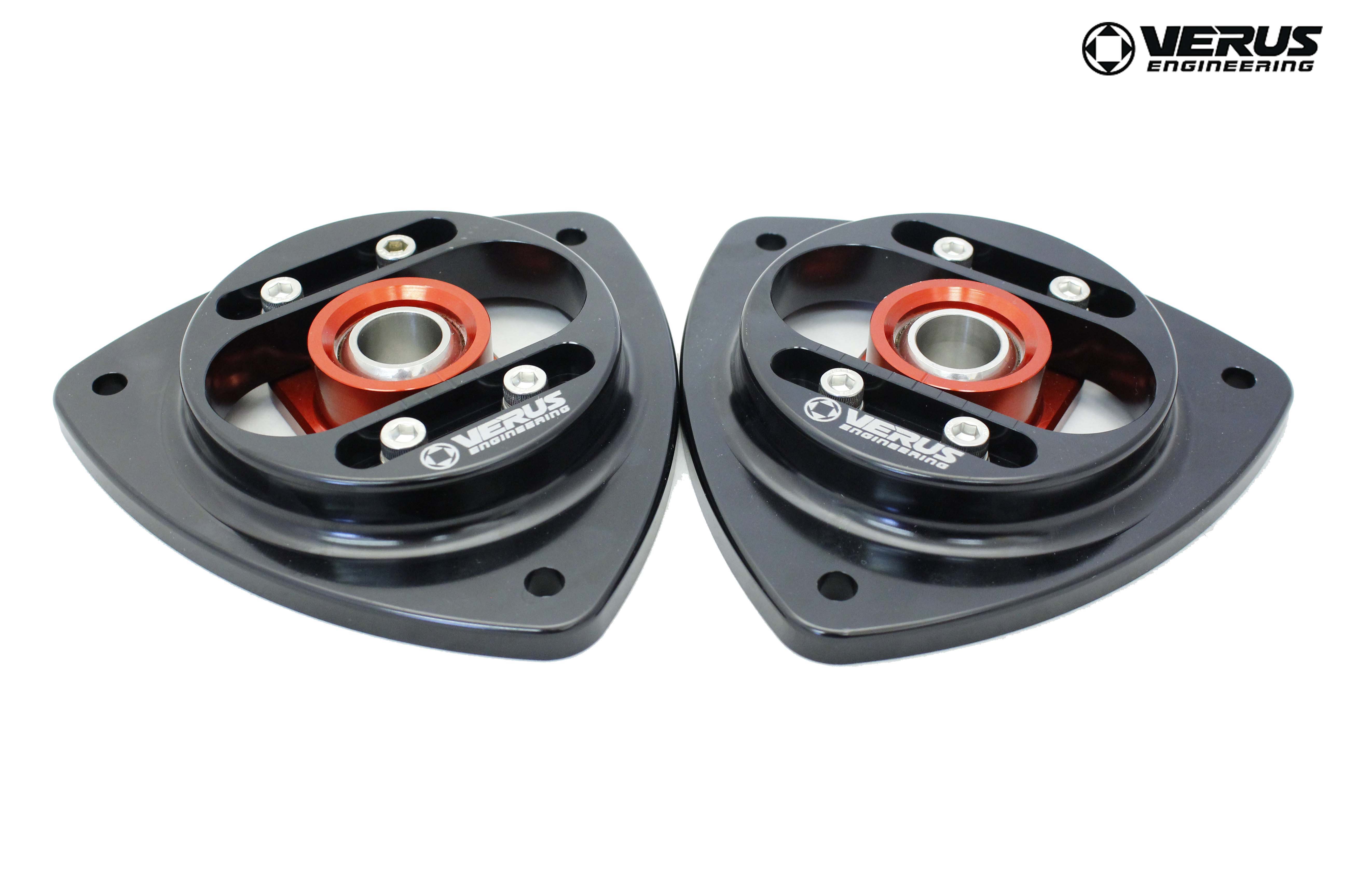 Verus Engineering Front Camber Plate Assembly, Anodized Red - BRZ/FRS ...