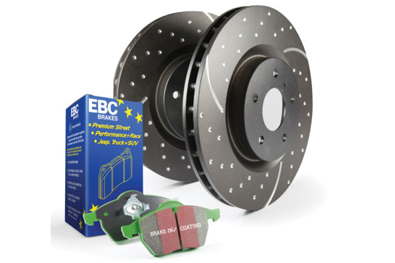EBC S10 GreenStuff GD Rotors 2001-2005 Lexus IS300 - Front Brake Kit w ...