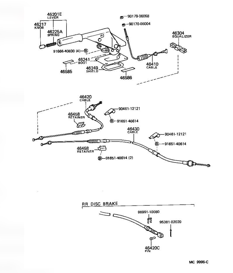 Reproduction AE86 Handbrake Cable – Battle Garage Racing Service